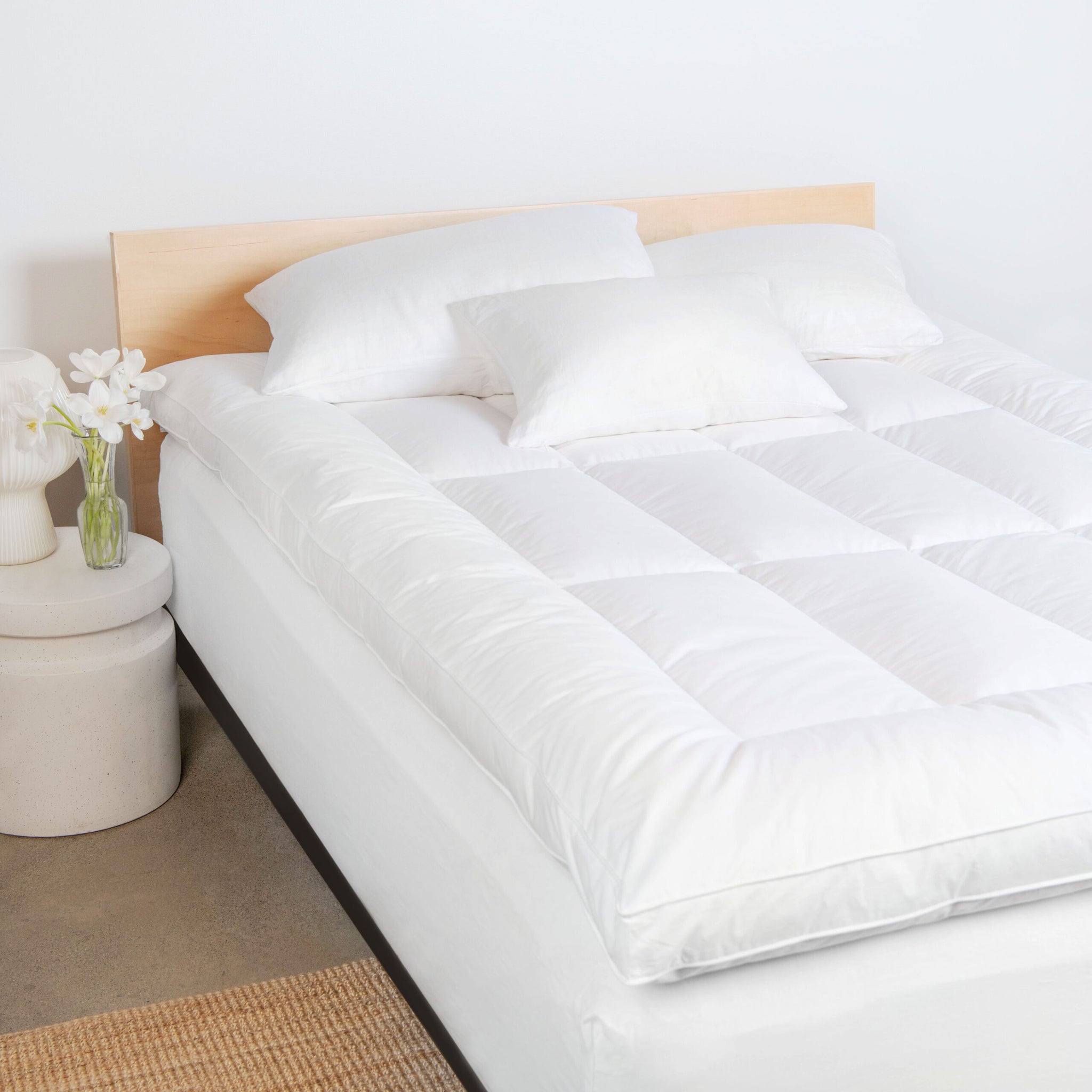 Feather & Down Plush Luxury Mattress Topper by BOKSER HOME